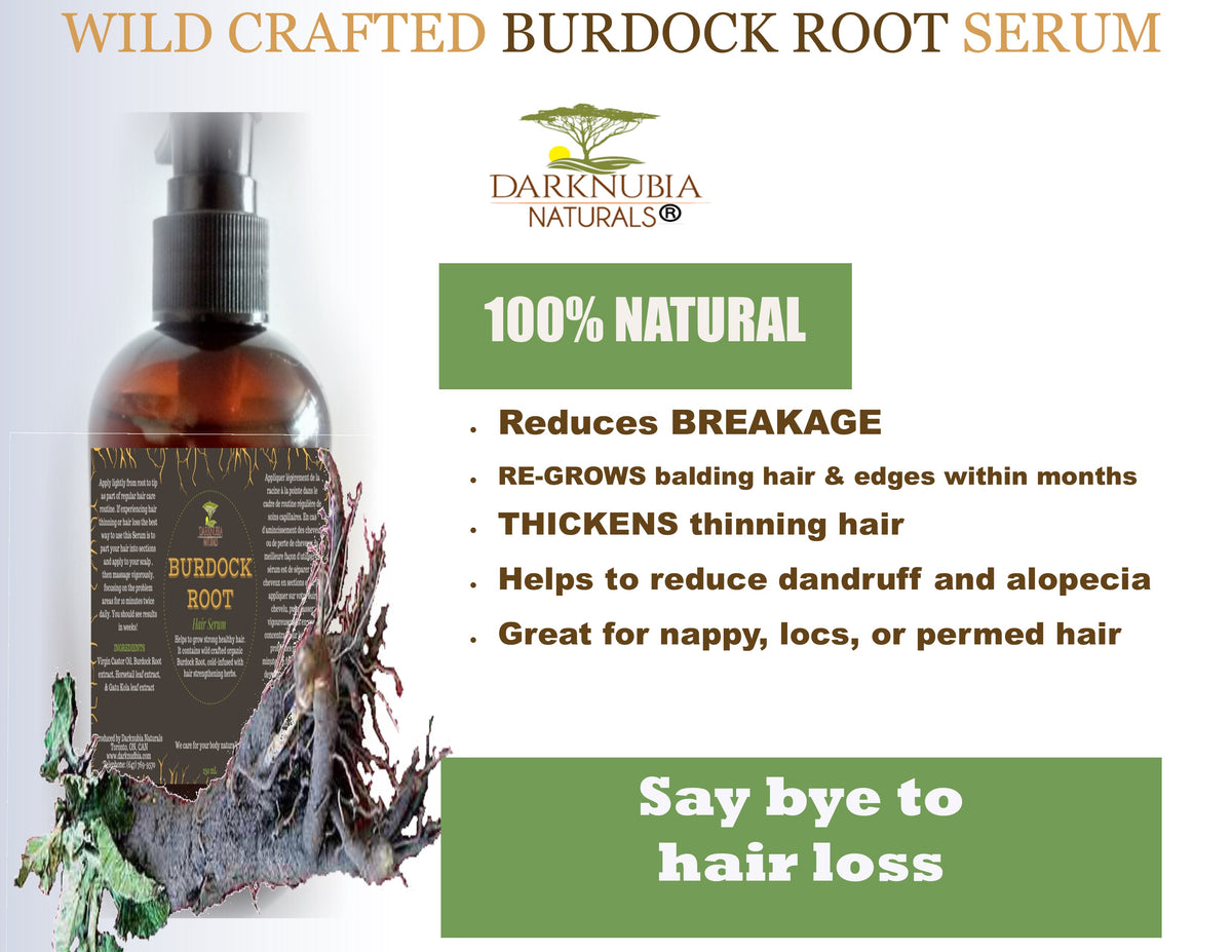 BURDOCK ROOT HAIR SERUM 120 ML – DarknubiaNaturals